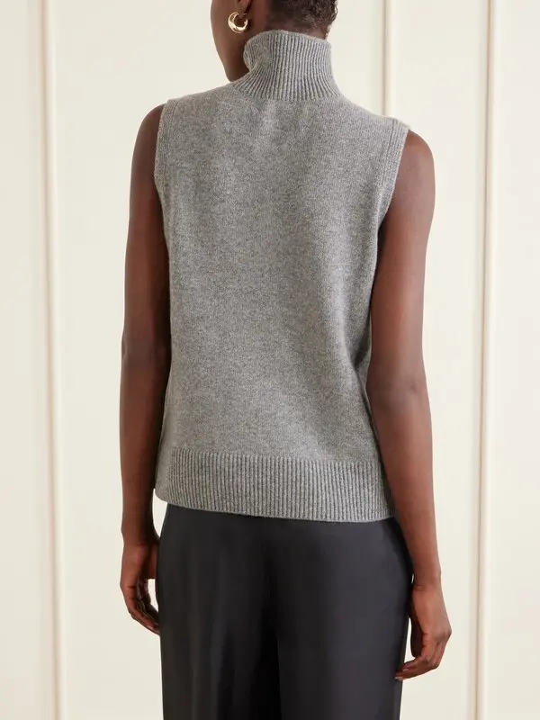 Brandon Maxwell The Bruno Wool And Cashmere-blend Turtleneck Tank