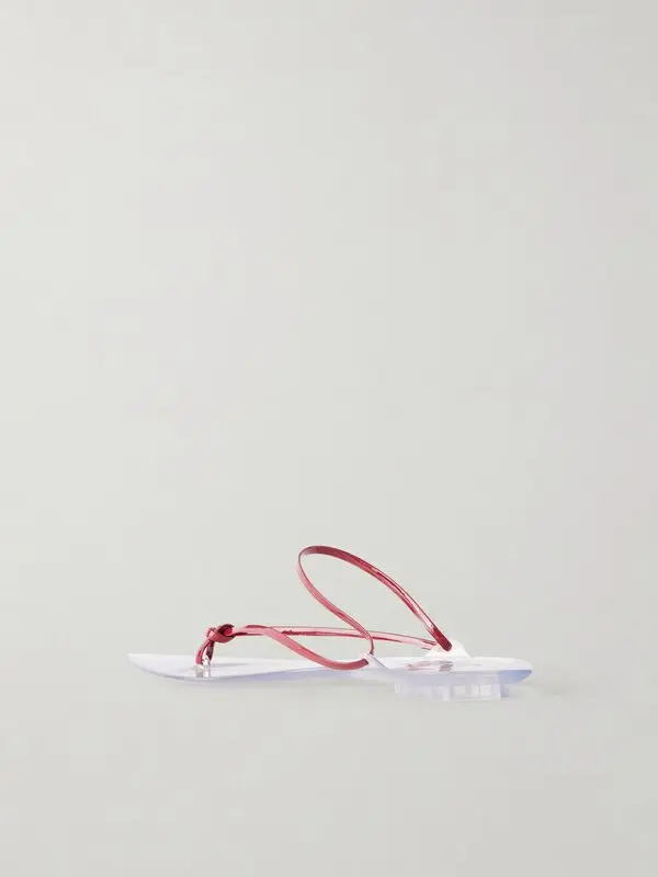 Alaïa Invisible Jelly Sandals - Red