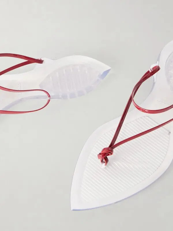 Alaïa Invisible Jelly Sandals - Red