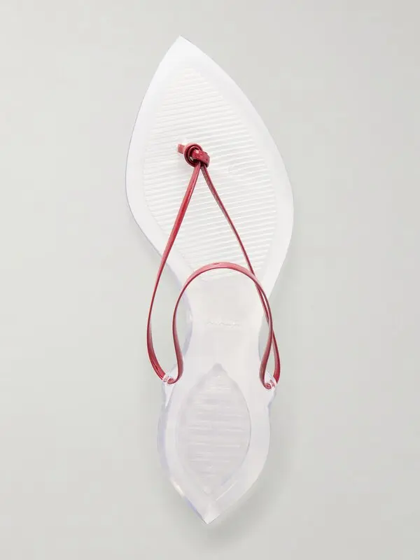 Alaïa Invisible Jelly Sandals - Red