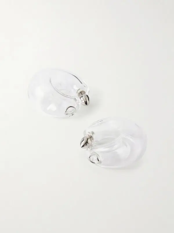 Alaïa Glass Hoop Earrings