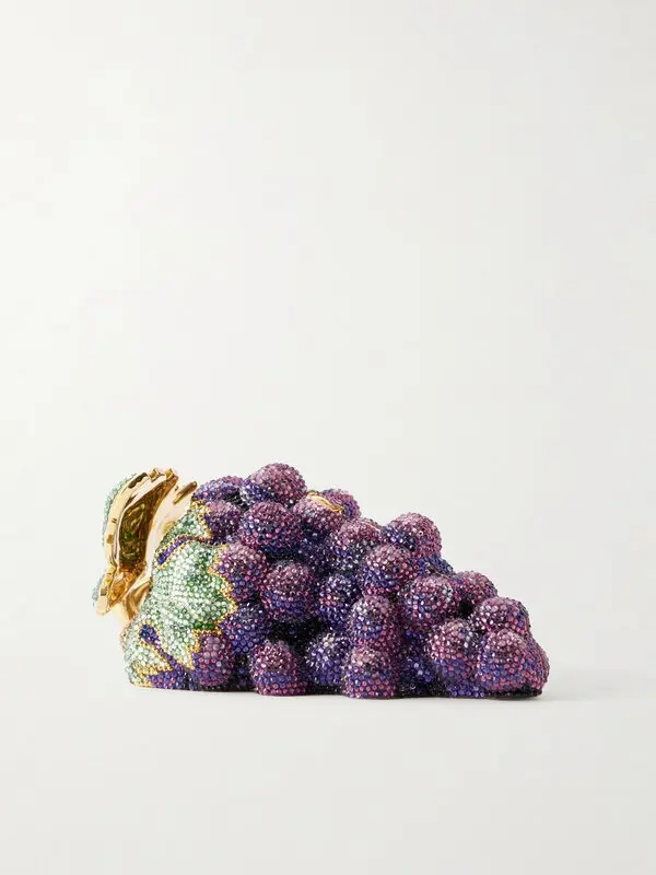 Judith Leiber Grapes Crystal Embellished Clutch