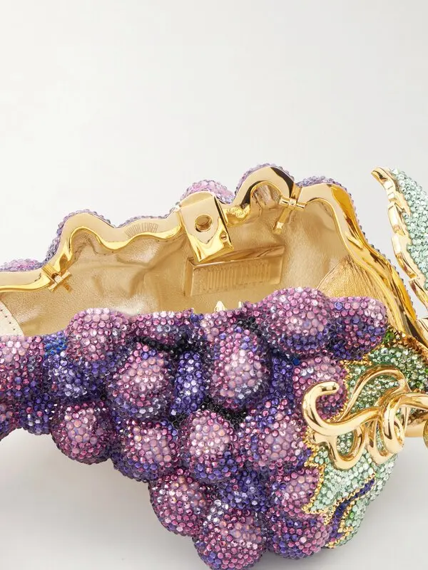 Judith Leiber Grapes Crystal Embellished Clutch