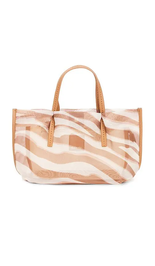 Dolce Vita Selene Mesh Tote Small Bag In Multi - Zebra
