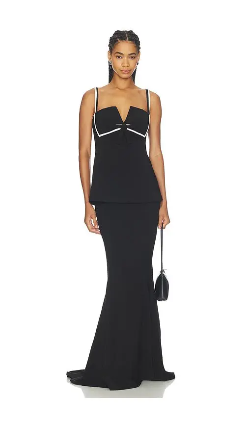 NADINE MERABI Anais Bow Top
