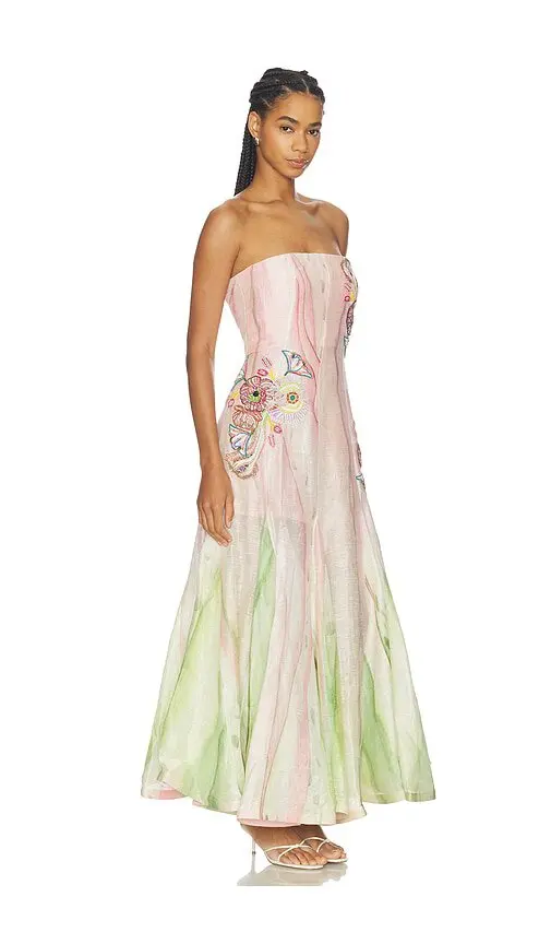 LA FUORI Spring Fae Bloom Dress In Multi