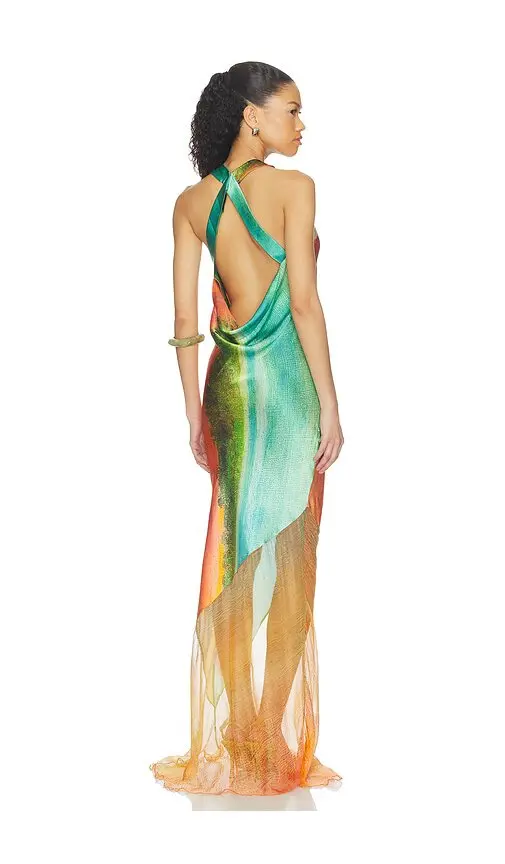 DONDE ESTEBAN Formentera Silk Long Dress
