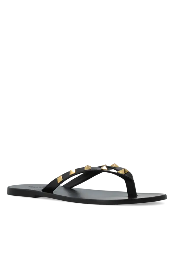 Valentino Garavani Leather Slides With Studs