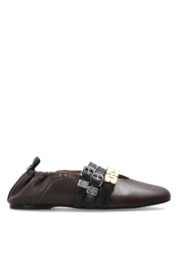 GANNI Ballet Flats With Straps