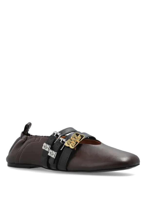 GANNI Ballet Flats With Straps