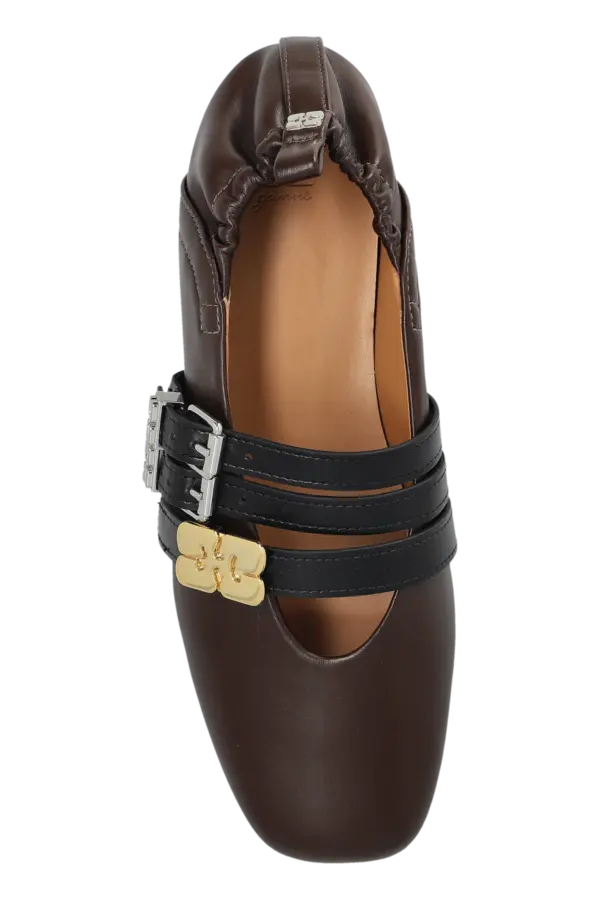 GANNI Ballet Flats With Straps