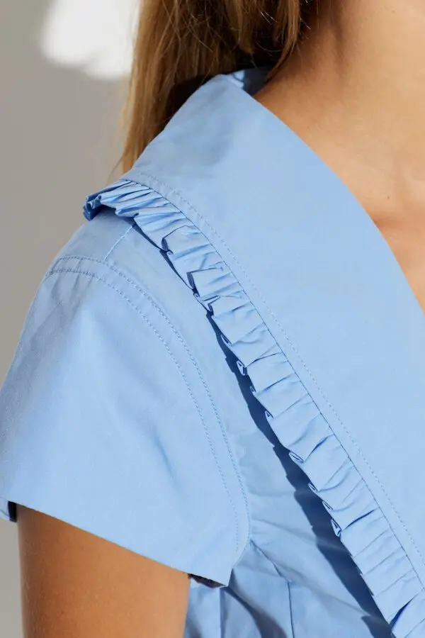 GANNI Peplum Top