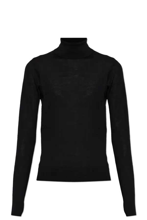 Dsquared2 Wool Turtleneck With Embroidered Logo