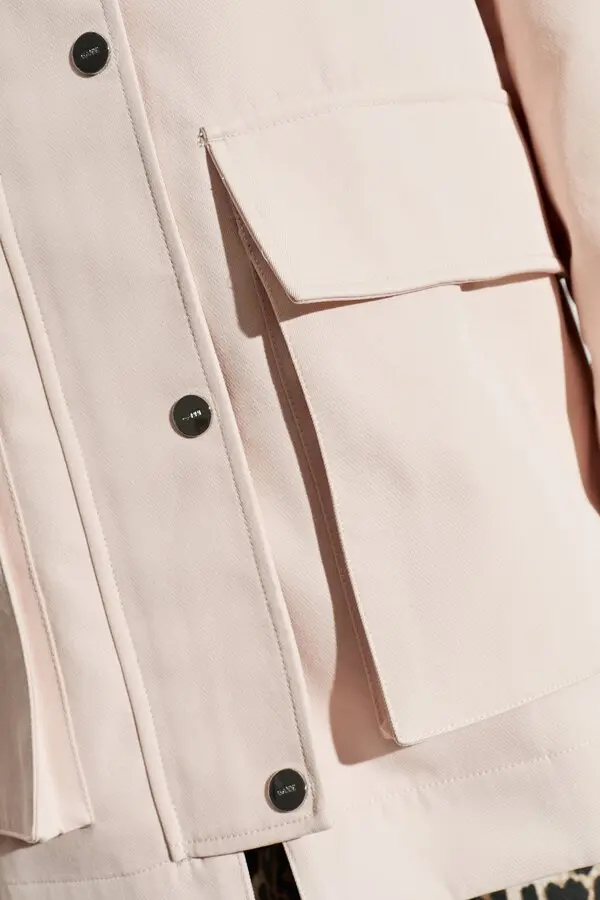 GANNI Jacket With Corduroy Collar