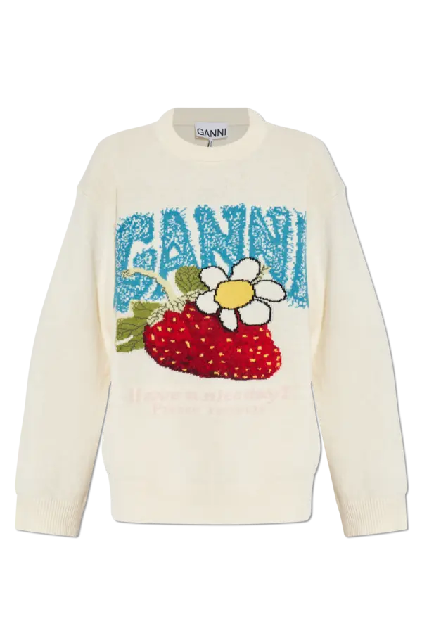 GANNI Sweater With A Colorful Pattern