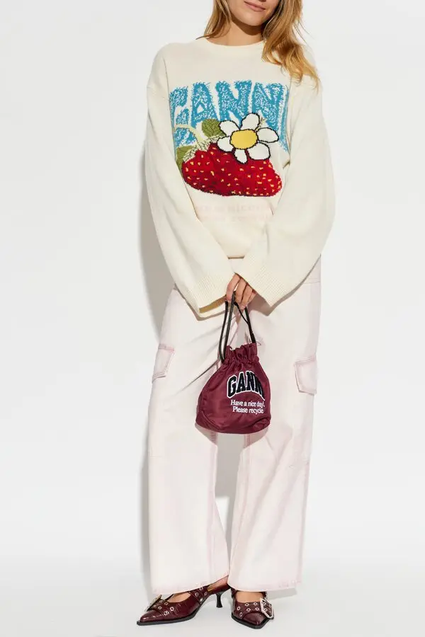 GANNI Sweater With A Colorful Pattern