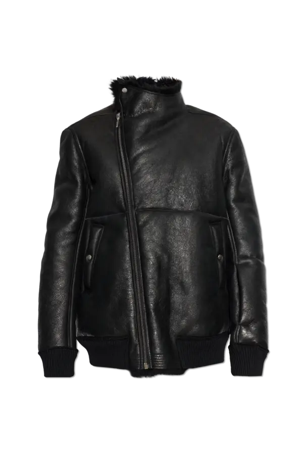 Rick Owens Leather Jacket - Black