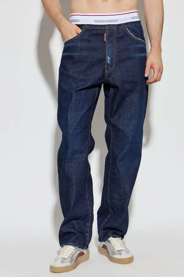 Dsquared2 Vintage Effect Heavyweight Denim Jeans