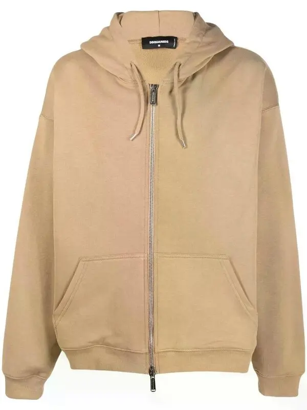 Dsquared2 Drawstring Hooded Zipped Jacket