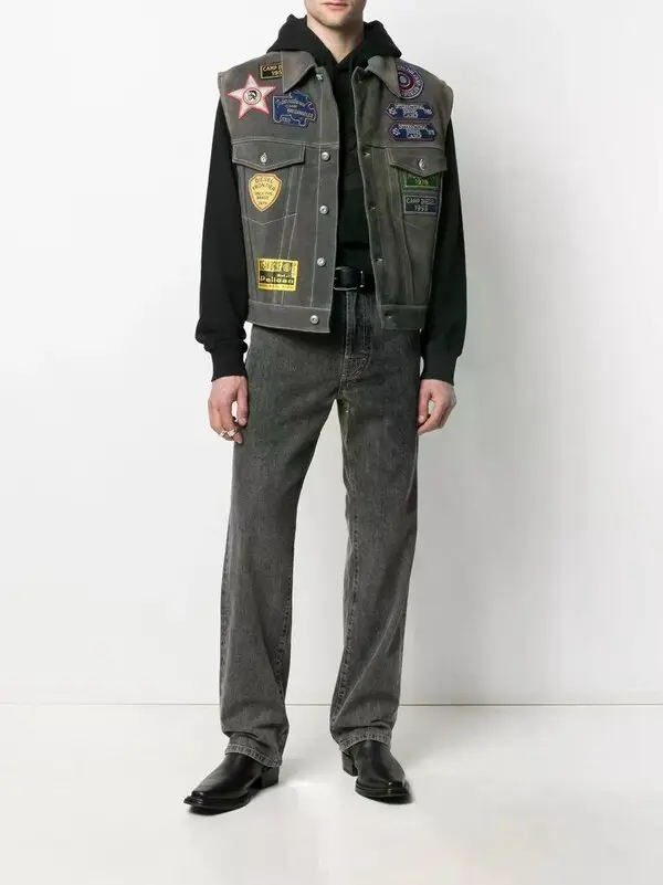 DIESEL® Mid-rise Straight-leg Jeans - Black