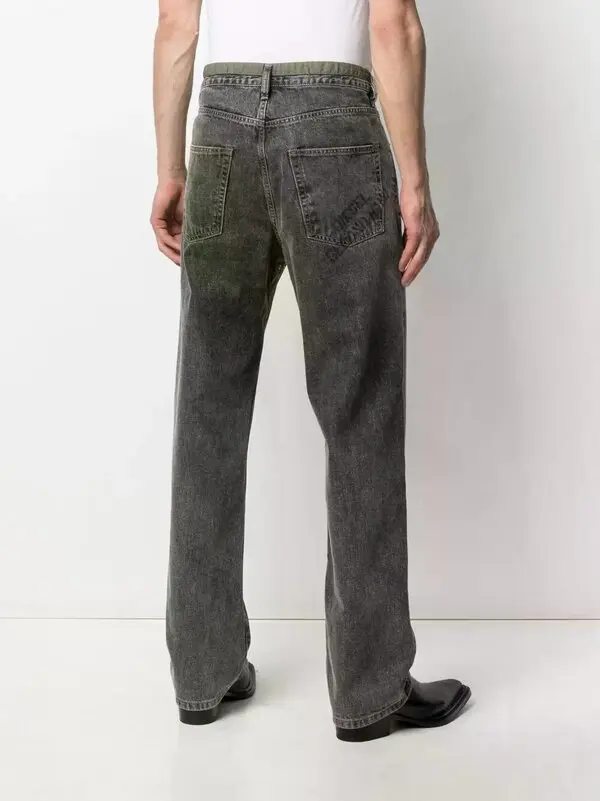 DIESEL® Mid-rise Straight-leg Jeans - Black