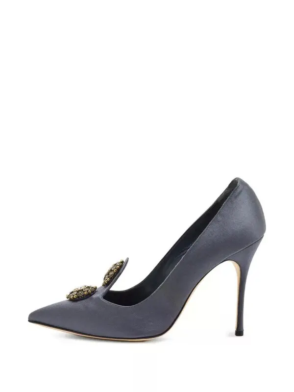 Manolo Blahnik Samara Crystal-embellished Stiletto Pumps