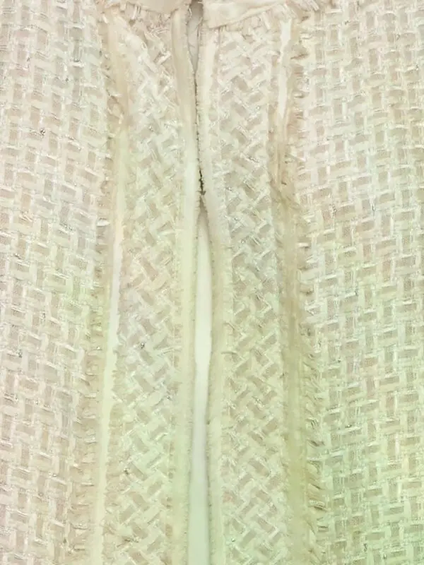Carolina Herrera Open-front Tweed Coat