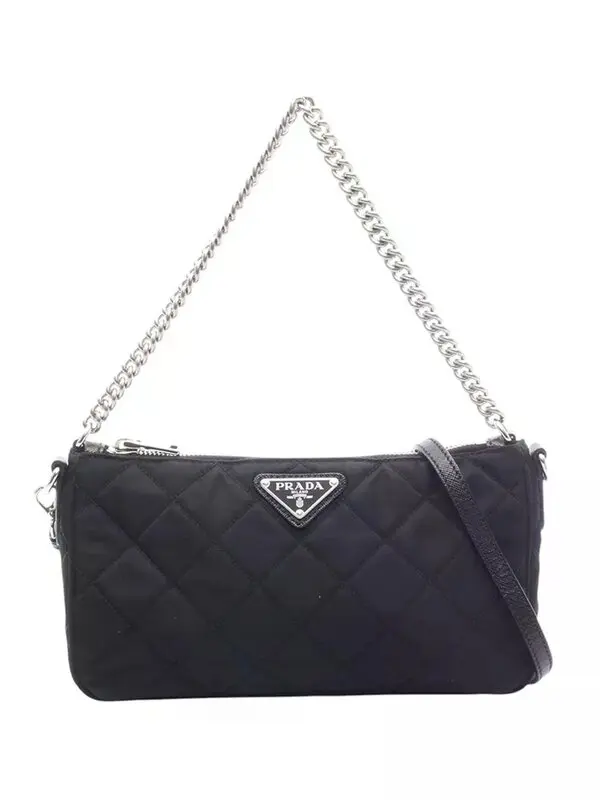 Prada Tessuto Quilted Chain Satchel