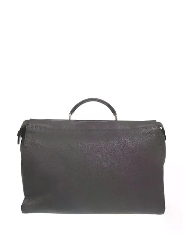 Fendi Selleria Monster Eyes Peekaboo Iconic Essential Satchel - Grey