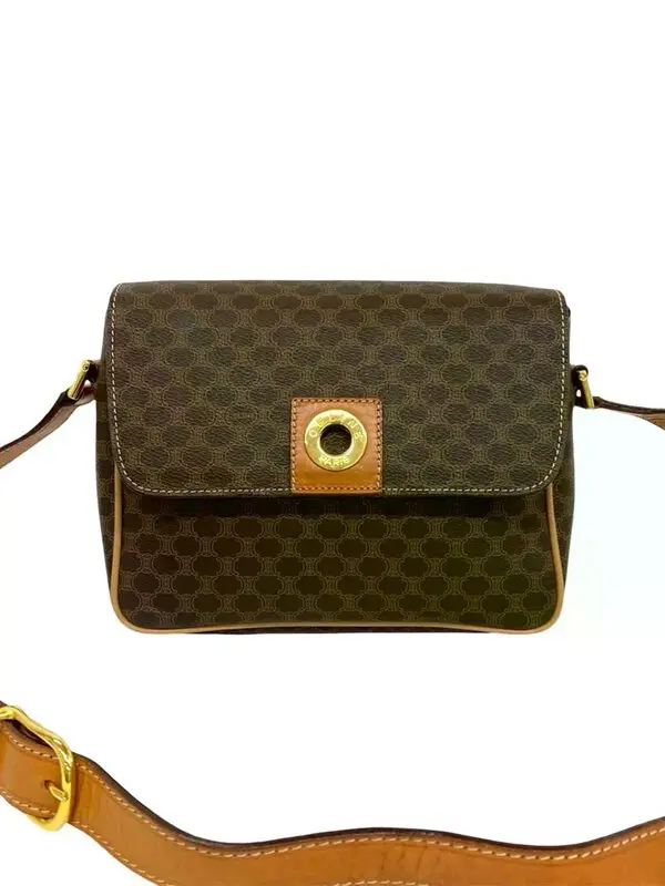 Celine Macadam Coated Canvas Crossbody Bag