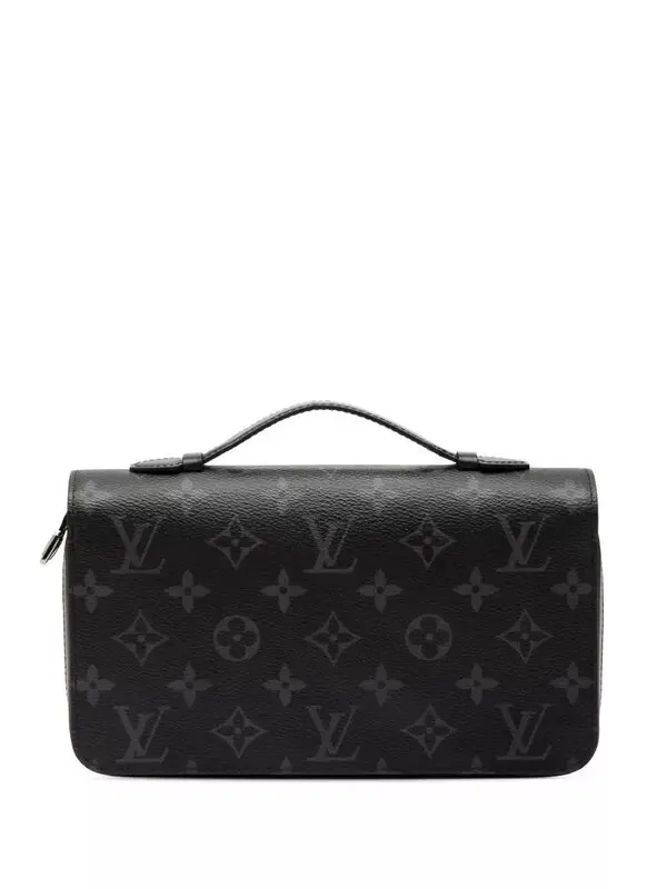LOUIS VUITTON 2010-2026 Monogram Eclipse Zippy Xl Wallet Long Wallets - Black