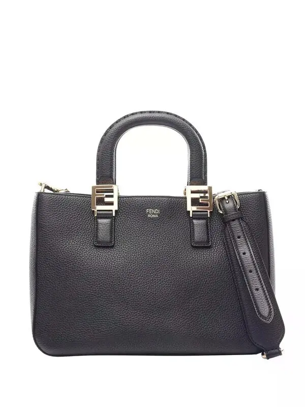 Fendi Grained Leather Satchel
