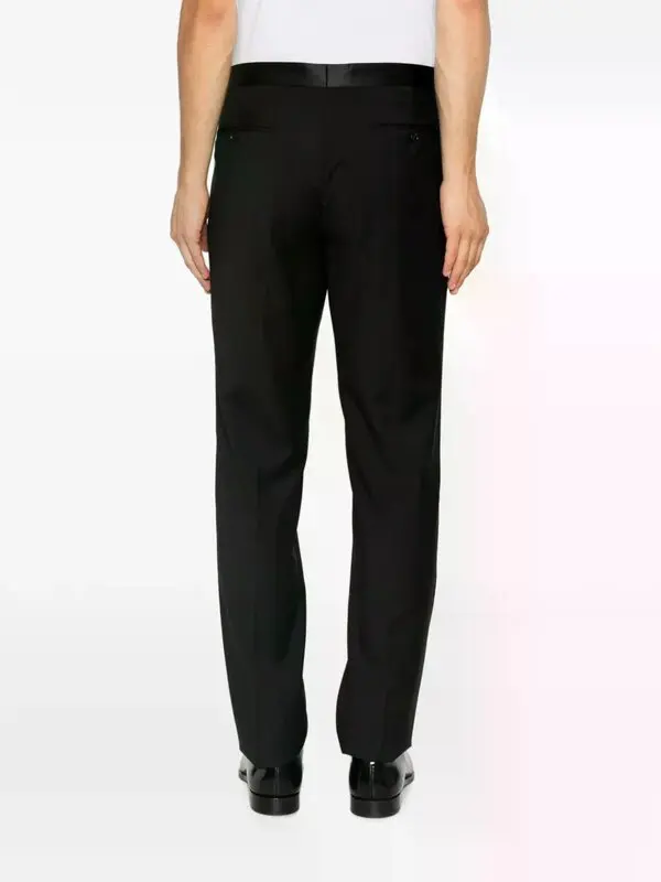 Tagliatore Satin-trim Trousers