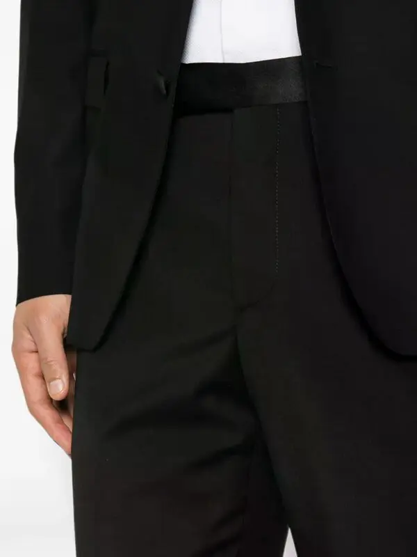 Tagliatore Satin-trim Trousers