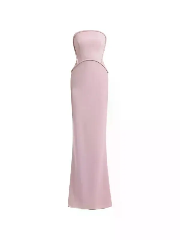 GEMY MAALOUF Strapless Corset Maxi Dress
