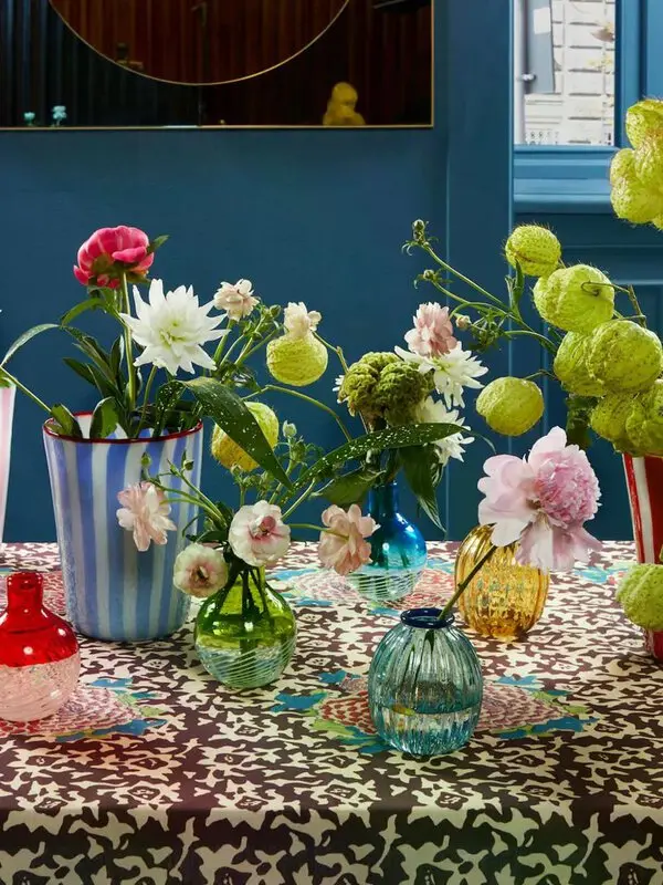 LISA CORTI Rosebud Ribbed Glass Vases