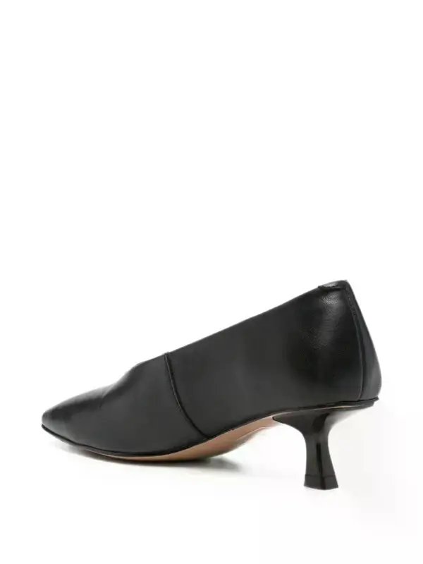 SERGIO MORETTI FIRENZE Square-toe Kitten-heel Pumps