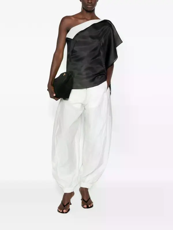RÓHE Sculptural Double-layered Top