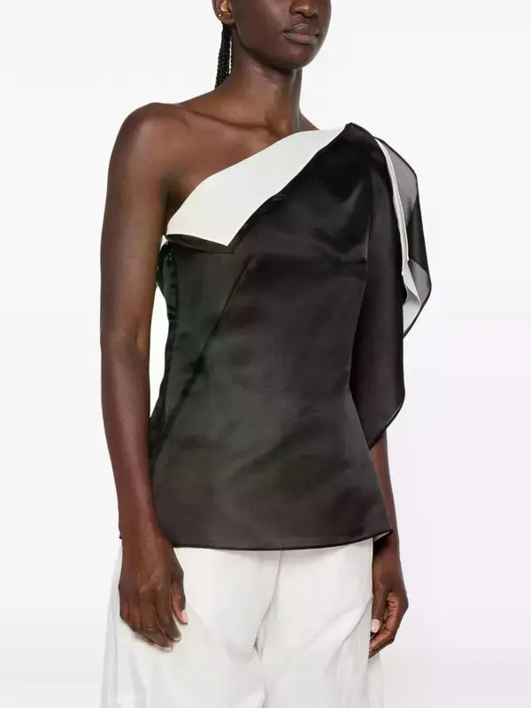 RÓHE Sculptural Double-layered Top