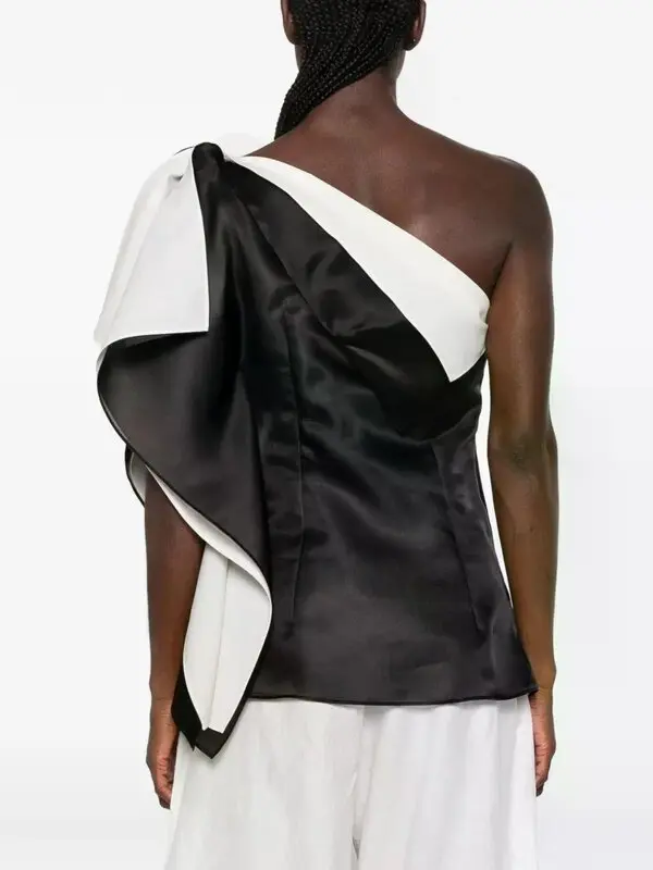 RÓHE Sculptural Double-layered Top