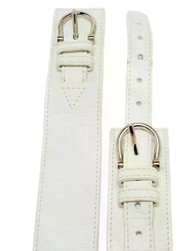Burberry Double-buckle Leather Belt
