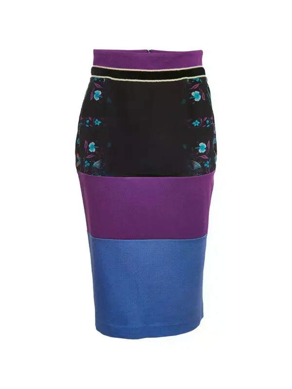 Roberto Cavalli Floral Print Skirt