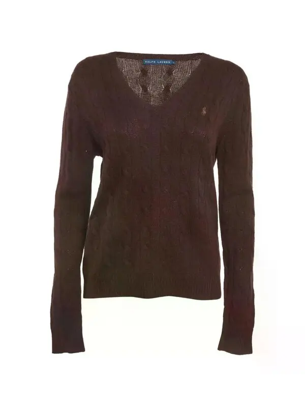 Ralph Lauren Cable Knit V-neck Sweater