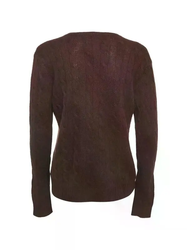 Ralph Lauren Cable Knit V-neck Sweater