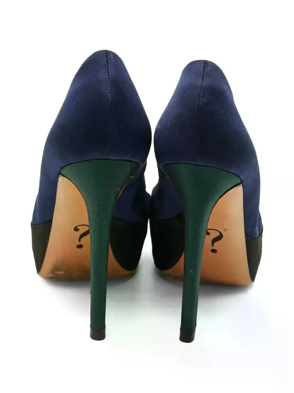Moschino Tricolour Platform Pumps