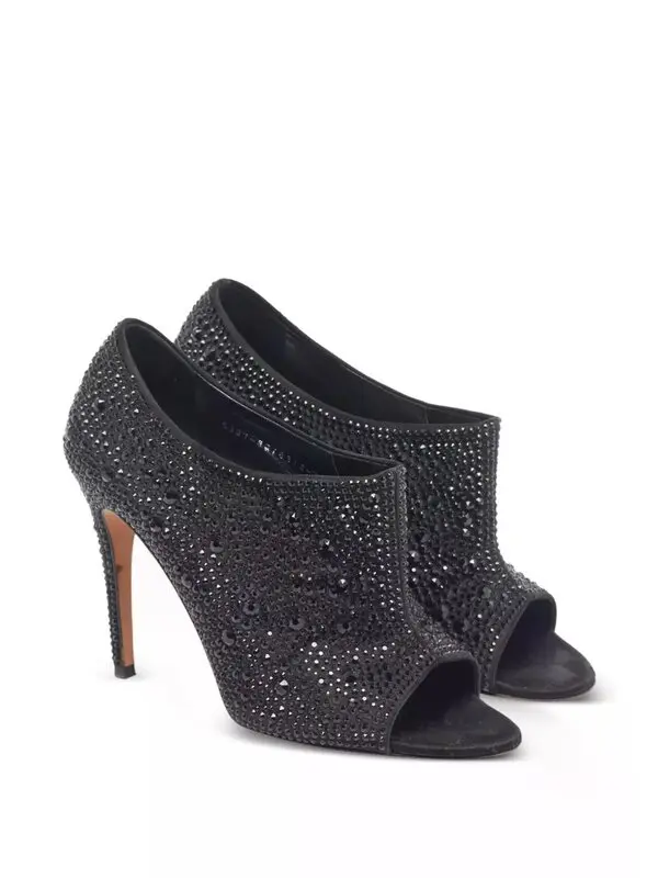 GINA Crystal Embellished Open-toe High Stiletto Sandals