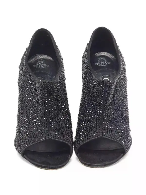 GINA Crystal Embellished Open-toe High Stiletto Sandals