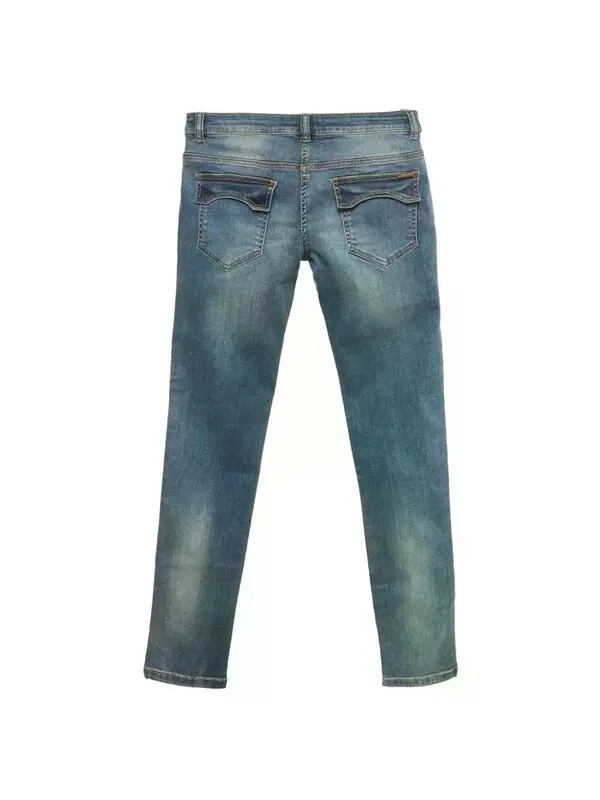 Roberto Cavalli Leopard Print Skinny Jeans