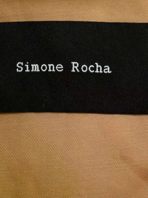 Simone Rocha Ruffled Double-breasted Trench Coat