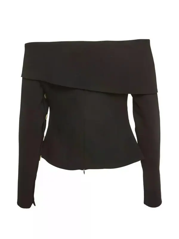 A.W.A.K.E. Mode Draped Neck Long Sleeve Top